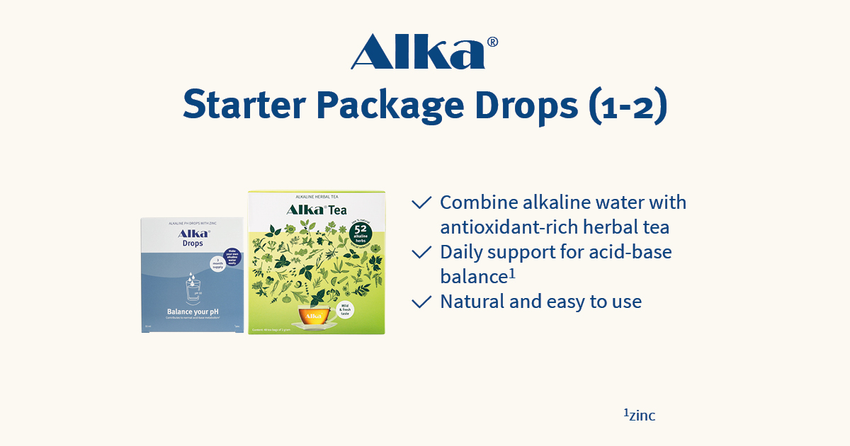 Alka® Starter Package Drops |Alkaline water & herbal tea