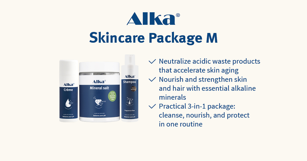 Alka® Skincare Package M | Crème, Mineral salt & Shampoo